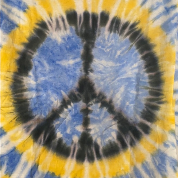 Tops | Peace Sign Tie Dye Tank | Poshmark